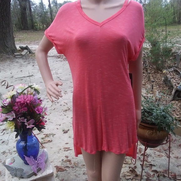 a.n.a | Dresses | Nwt Ana Peach Tshirt Summer Dress | Poshmark